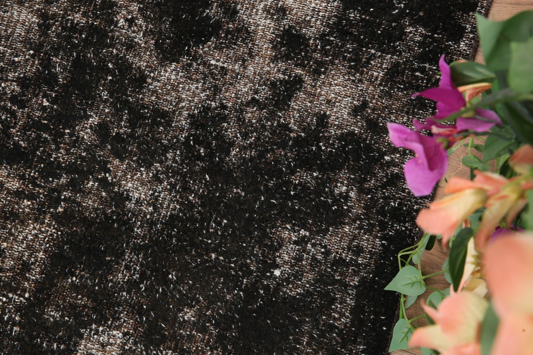 5X9 TURKISH VINTAGE RUG, Black Vintage Rug, Turkey Vintage, 5x9 Area ...