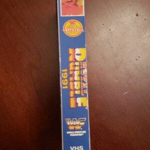 WWF Royal Rumble 91' Mini VHS Magnet Over 2 1/2 Inches in Width and 4 1 ...