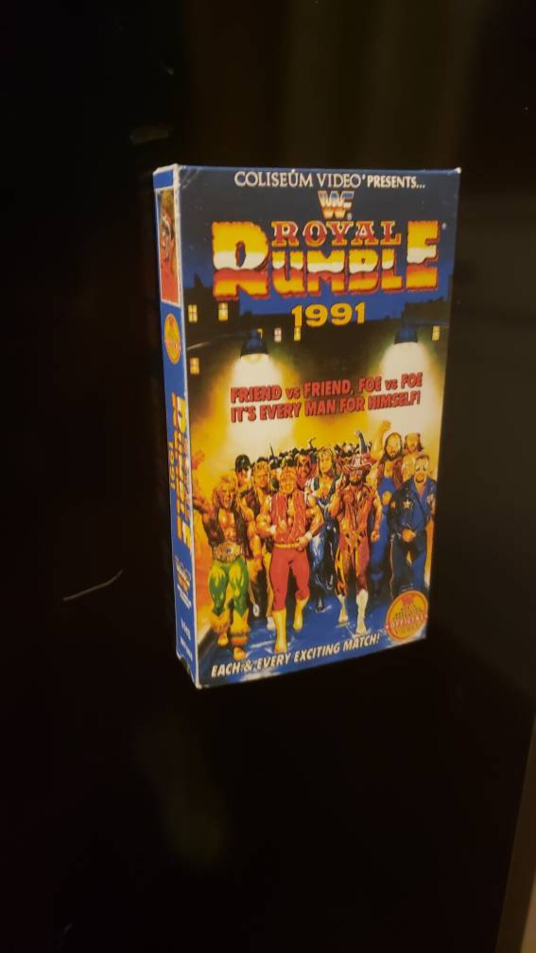 WWF Royal Rumble 91' Mini VHS Magnet Over 2 1/2 Inches in Width and 4 1 ...