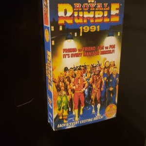 WWF Royal Rumble 91' Mini VHS Magnet Over 2 1/2 Inches in Width and 4 1 ...