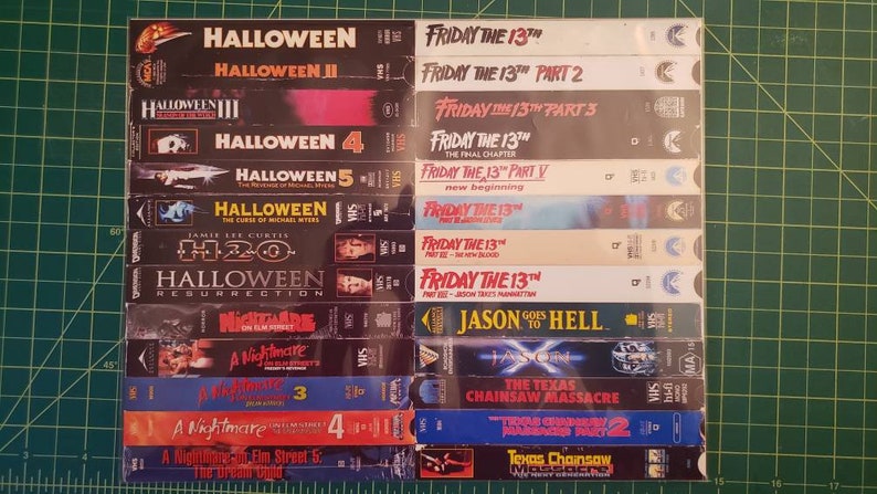Mixed Classic Horror Vhs Stack 8 X 10 Print - Etsy