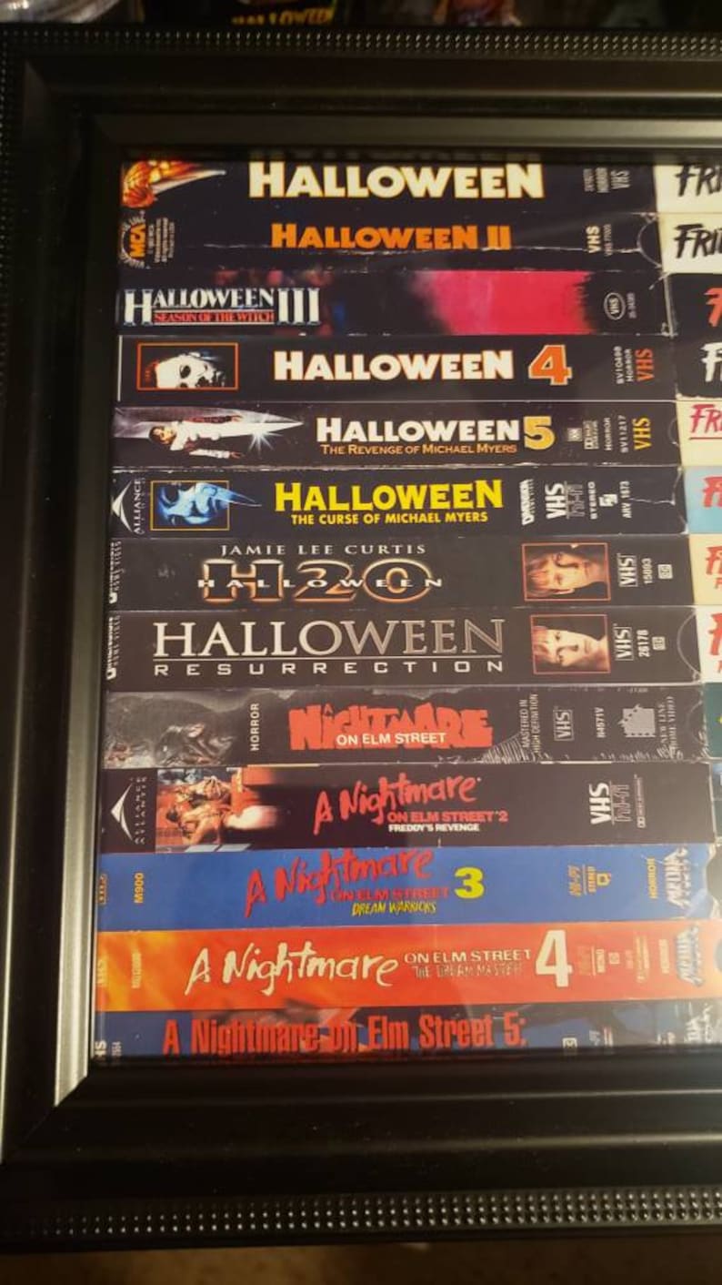 Mixed Classic Horror Vhs Stack 8 X 10 Print - Etsy