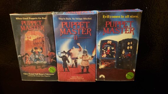 Puppet Master Parts 1 3 Bundle Mini VHS Magnets Over 2 1/2 | Etsy