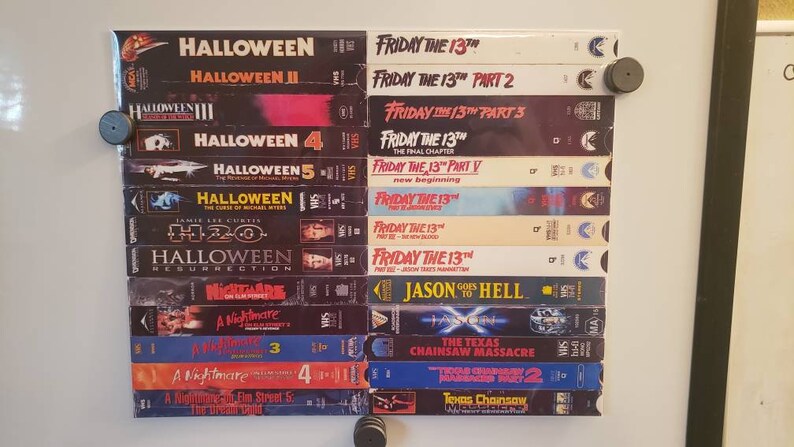 Mixed Classic Horror Vhs Stack 8 X 10 Print - Etsy
