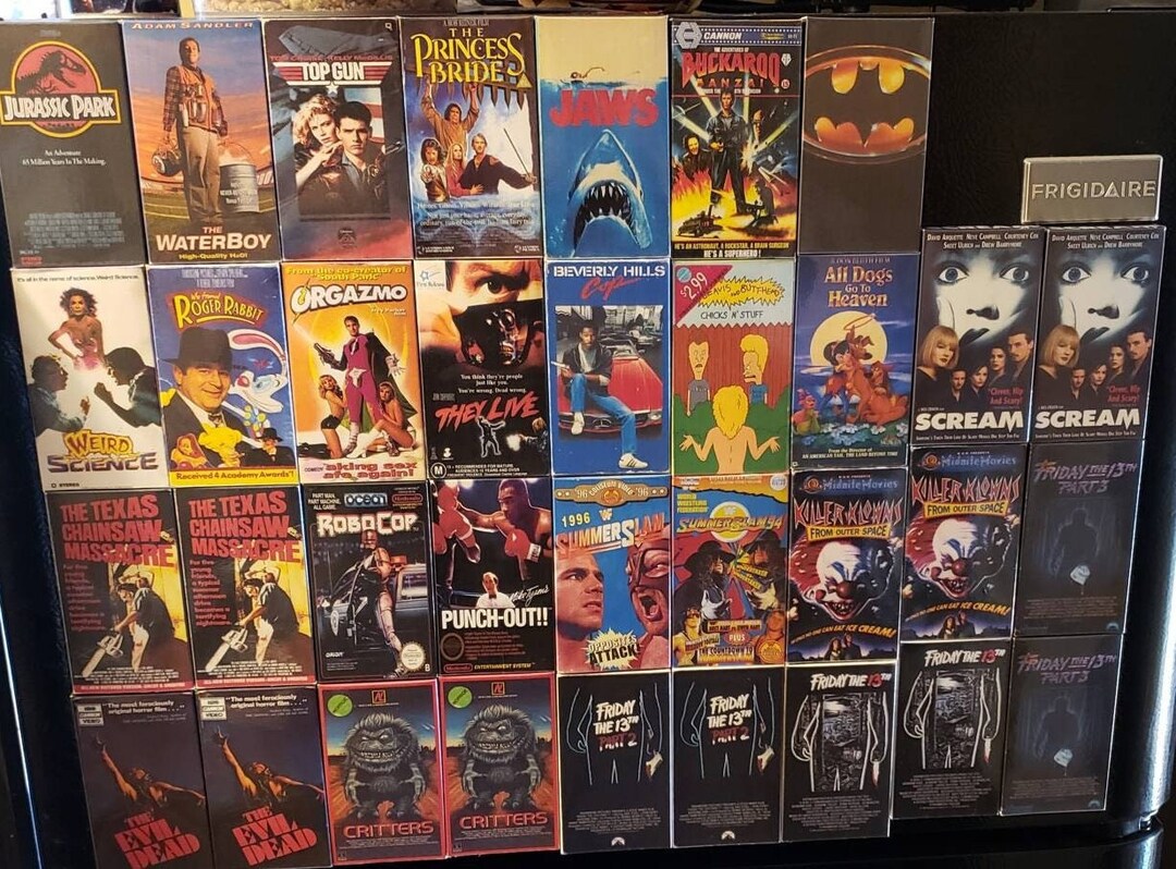 VHS Mini Movie Magnets Over '2 1/2 X 4 1/2' Lots of Titles to Choose ...