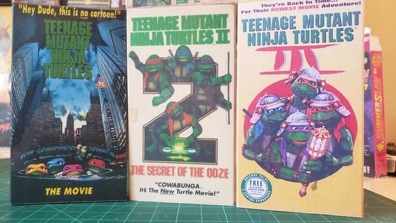 TMNT Parts 1 3 Bundle Mini VHS Magnets Over 2 1/2 Inches in - Etsy
