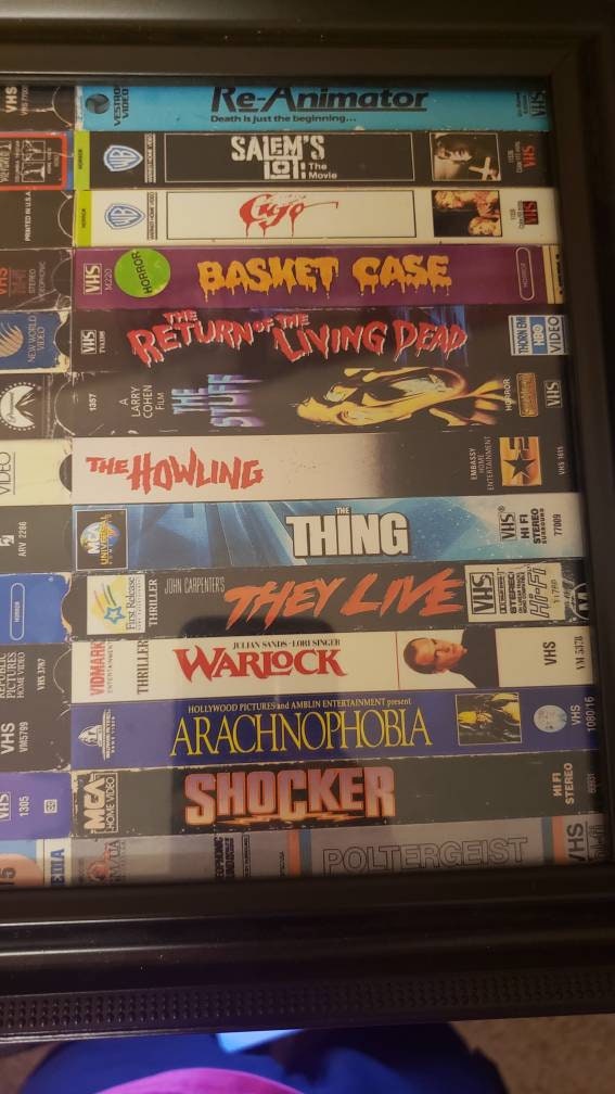 8 X 10 Mixed Vhs Spine Stack Art Print Featuring 33 Vhs Spines - Etsy