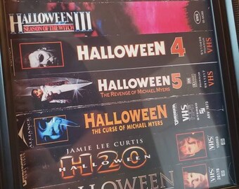 8 X 10 Mixed Vhs Spine Stack Art Print Featuring 33 Vhs Spines - Etsy