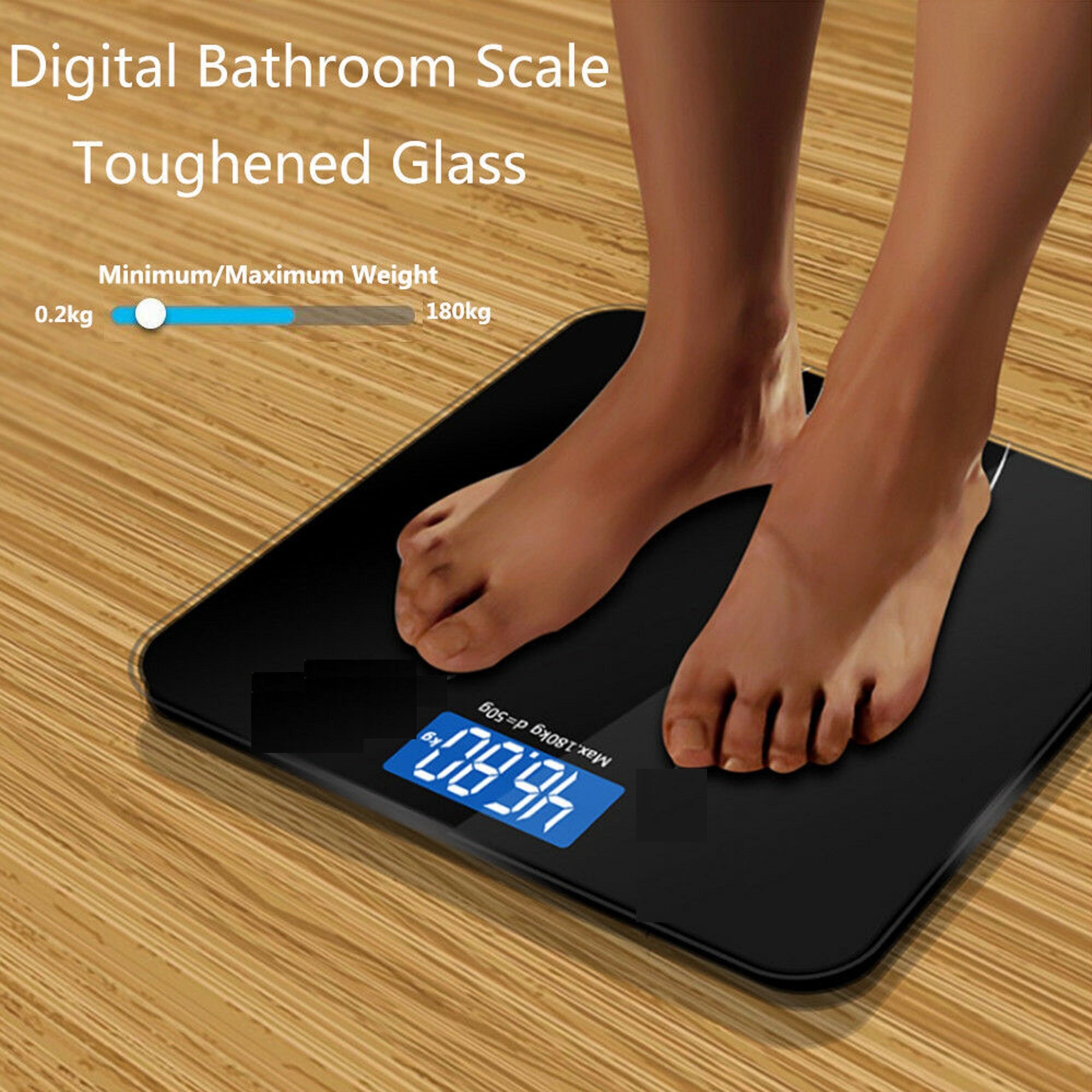 180kg Digital Electronic Glass Lcd Weighing Body Scales Etsy