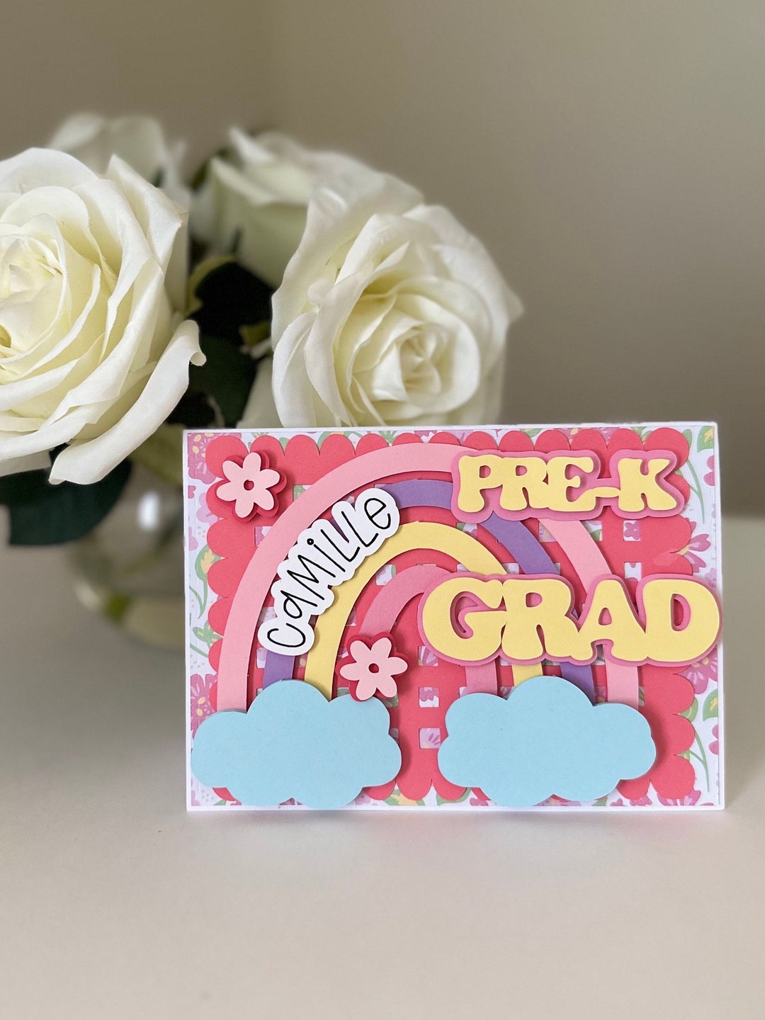 Prek Graduation Card | Girl Graduation Card | Personalized Card for ...