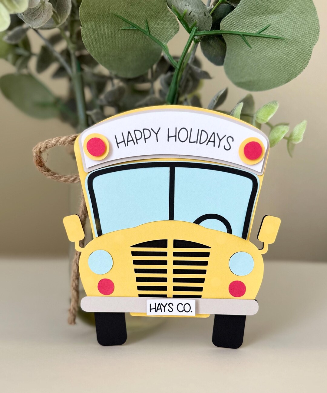 Personalized Gift Card Holder for Bus Driver | Christmas Gift for Bus ...