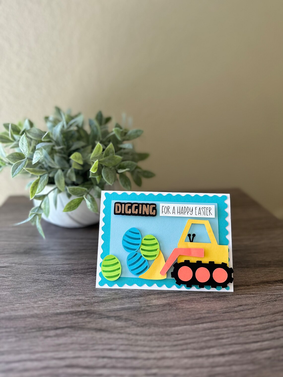 Easter Egg Truck Card for Kids Boys Easter Egg Truck Card Digging for a ...
