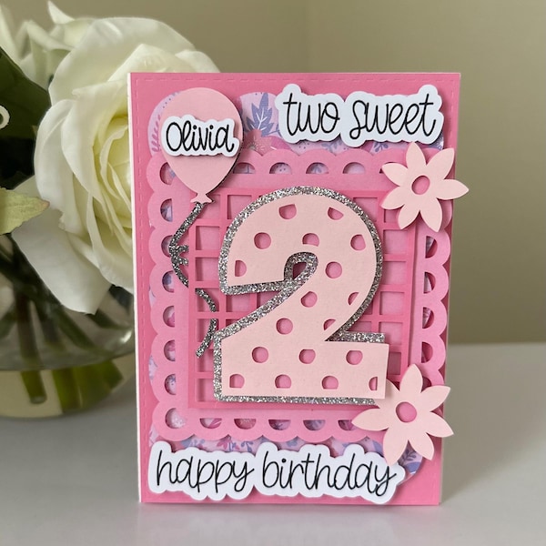 2nd Birthday Card - Etsy