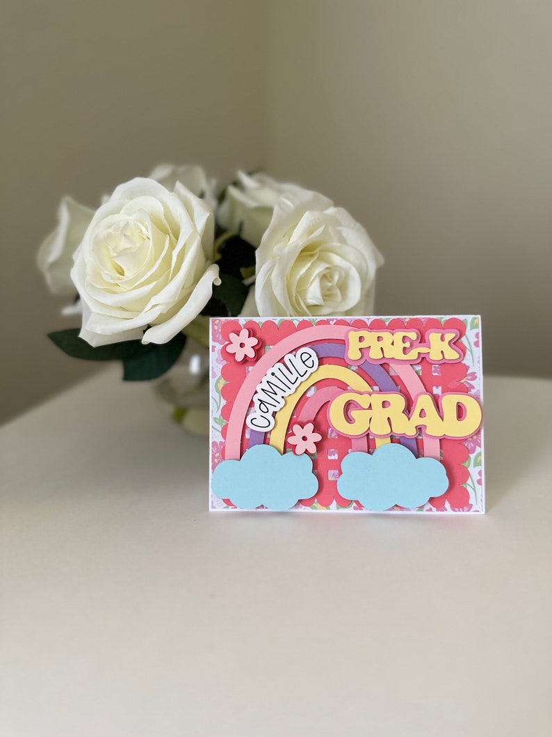 Prek Graduation Card | Girl Graduation Card | Personalized Card for ...
