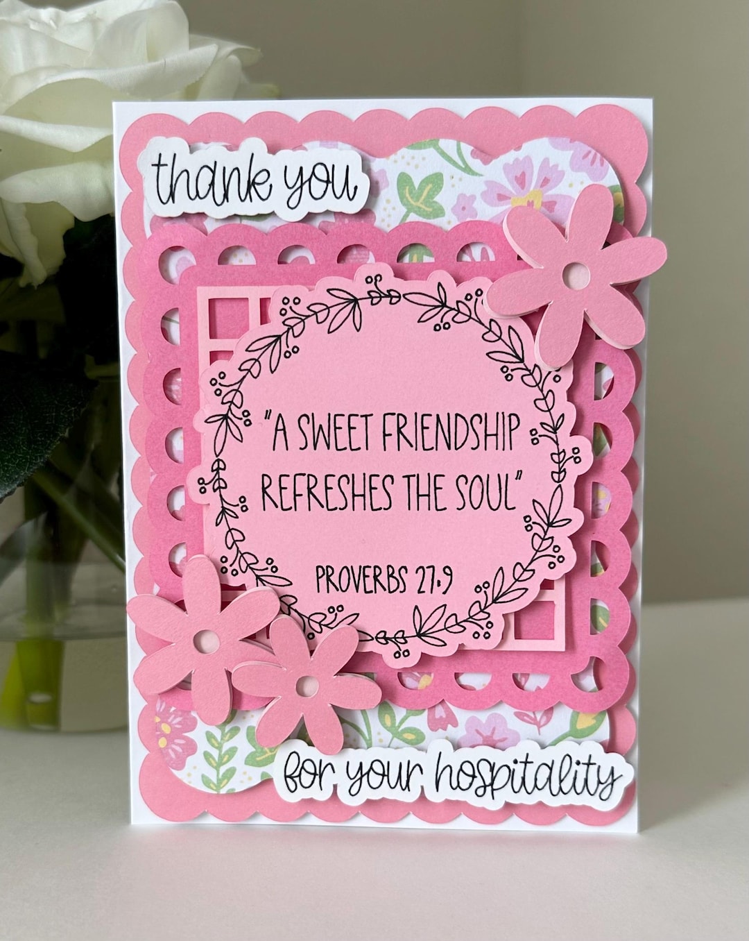 Christian Hospitality Card: Friendship Thank You Gift - Etsy
