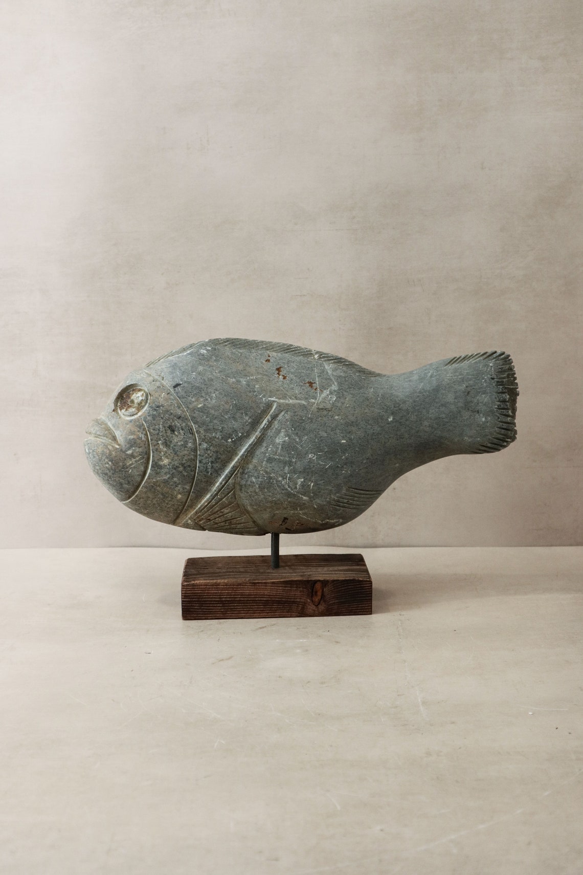 Stone Fish Sculpture Zimbabwe 35.2 - Etsy