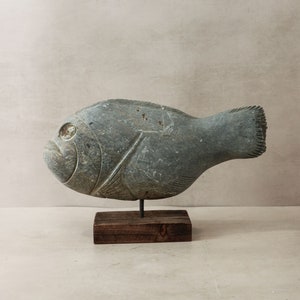 Stone Fish Sculpture Zimbabwe 35.2 - Etsy