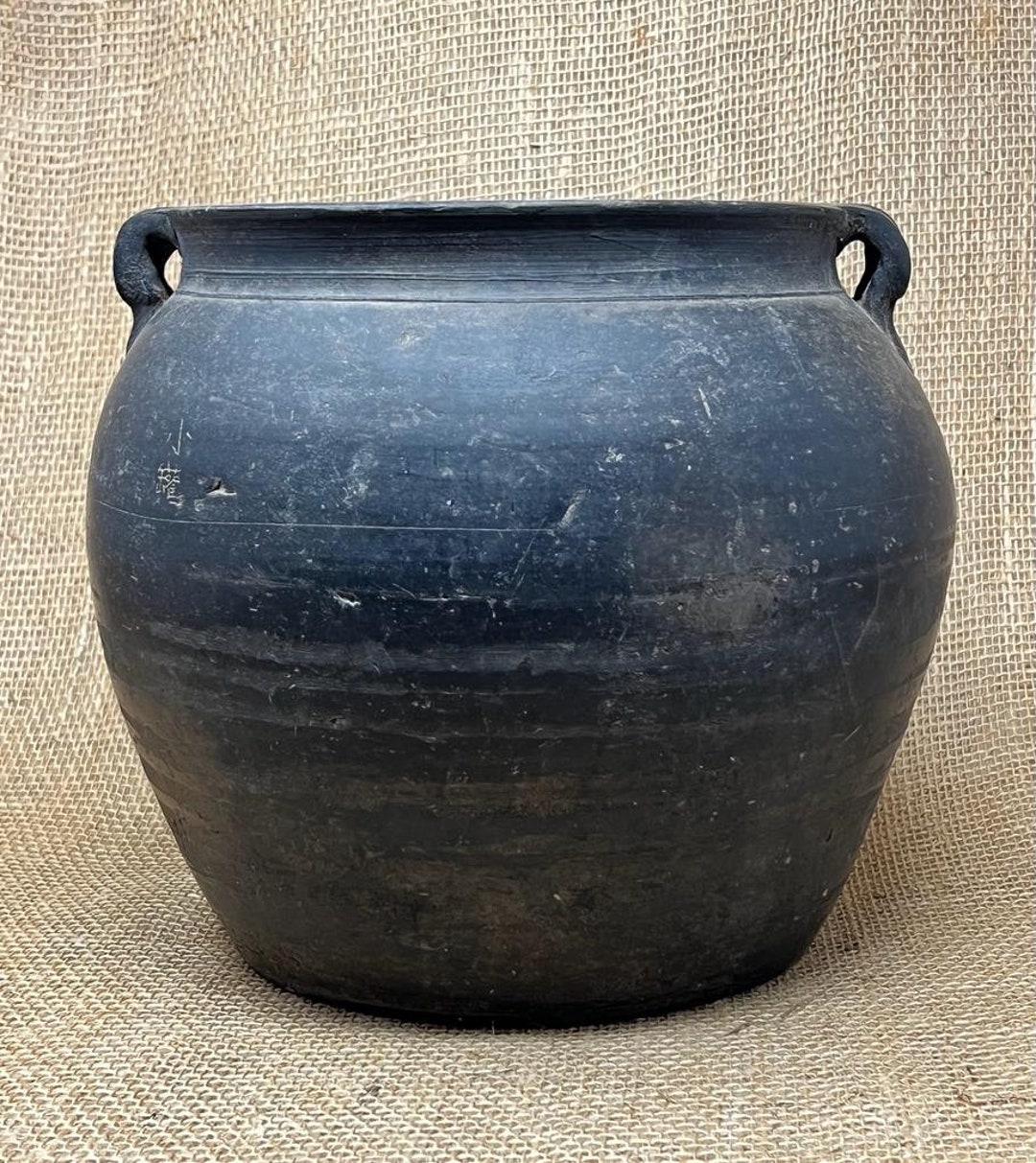 Vintage Grey Shanxi Ceramic Pot KX3112G - Etsy