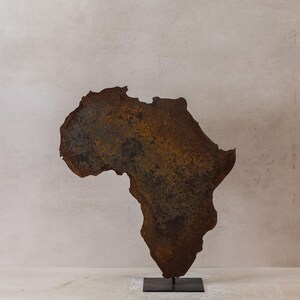Rusted Map of Africa Small (76) - Etsy