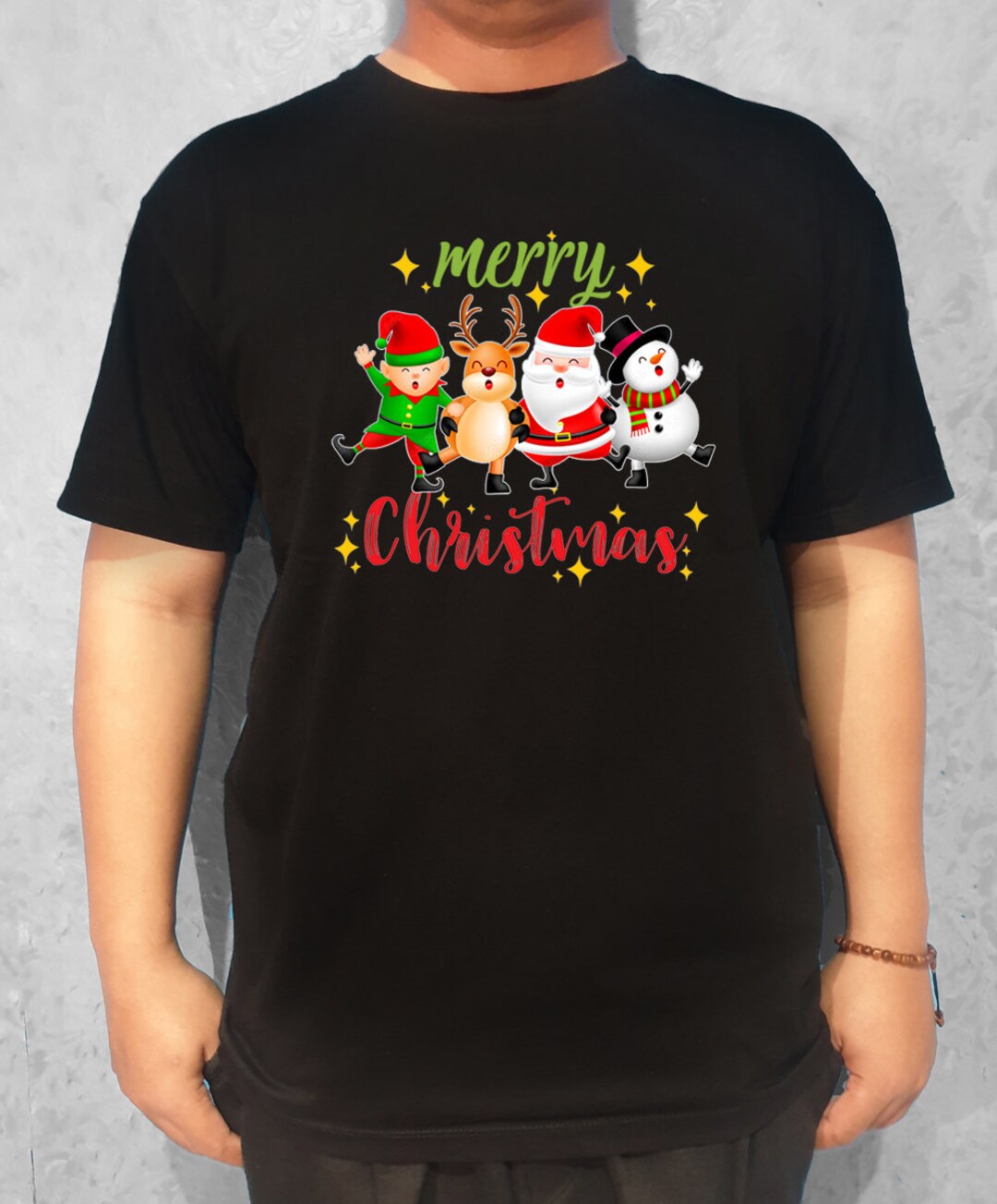 Funny Christmas Characters Santa Claus Happy New Year - Etsy