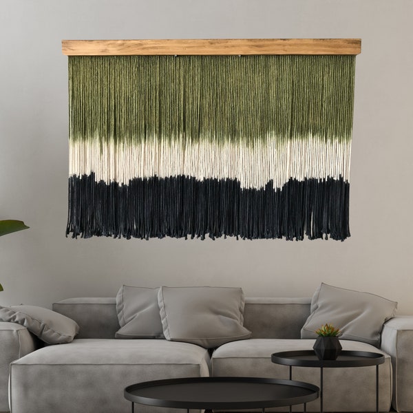 Dip Dye Macrame Wall Hanging - Etsy