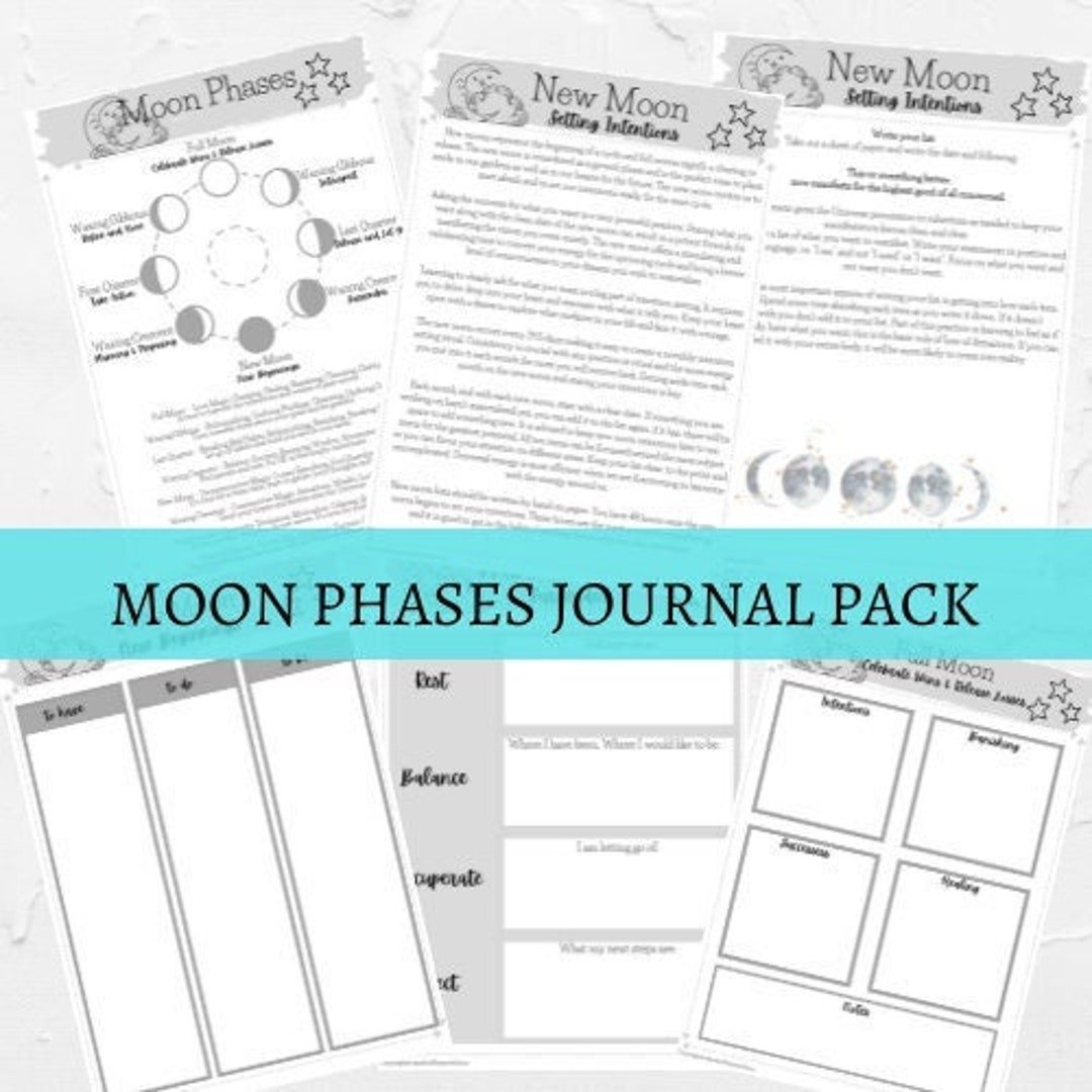 Buy MOON PHASES Cheat Sheet Moon Phase Meanings Guide Sheet Online in ...