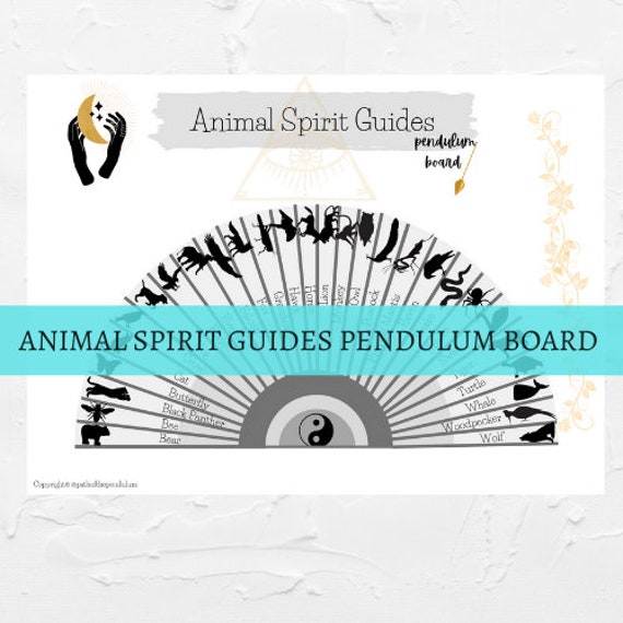 ANIMAL SPIRIT GUIDES Pendulum Board Pendulum Digital | Etsy