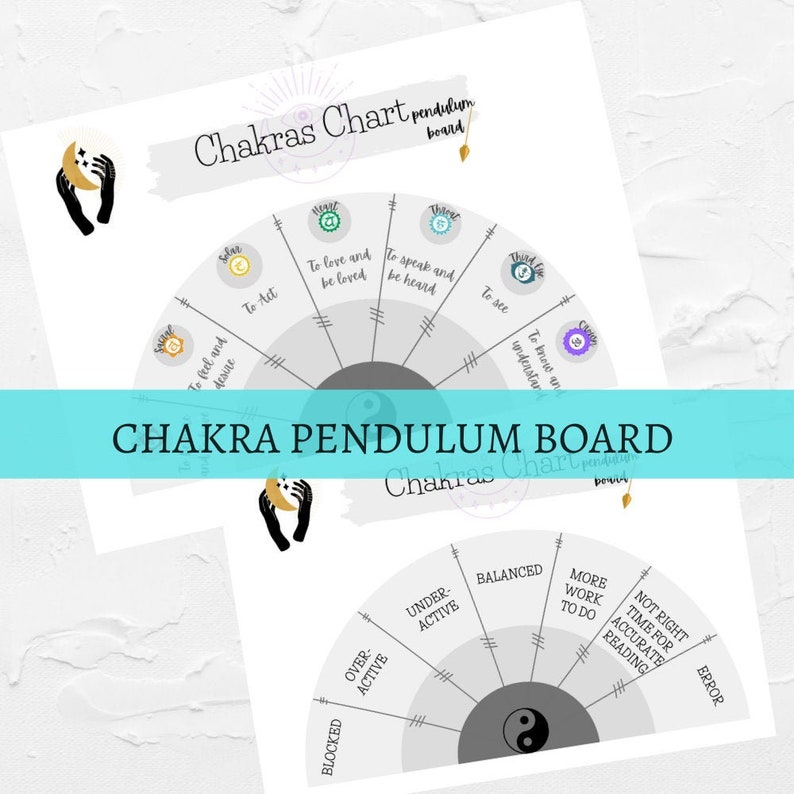 CHAKRA PENDULUM BOARD Pendulum Digital Download - Etsy