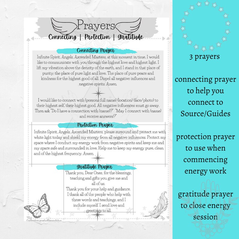SPIRIT GUIDES PRAYER, Digital Prayer Journal, Prayer Journal Printable ...