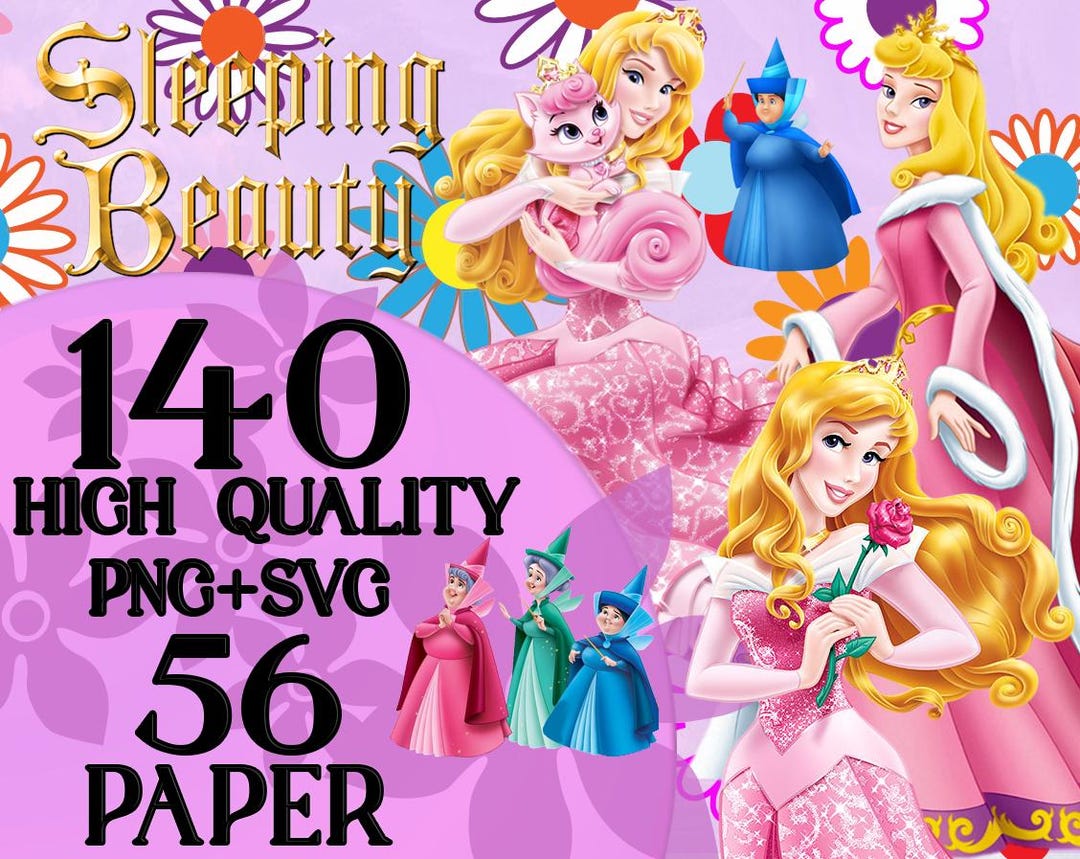Sleeping Beauty Bundle,sleeping Beauty Digital Paper,sleeping Beauty ...
