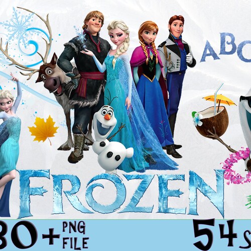 Frozen Clipart PNG Frozen Birthday - Etsy