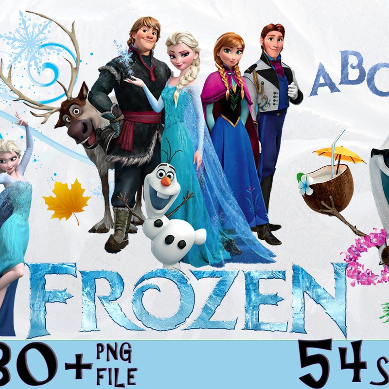Frozen Font - Etsy
