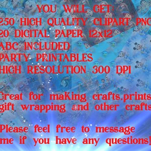 Finding Nemo Digital Paper and Clipart,dory Png,finding Nemo Clipart ...