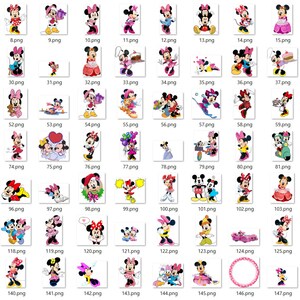 Minnie Mouse Digital Paper and Clipart,minnie Mouse Scrapbook,minnie ...