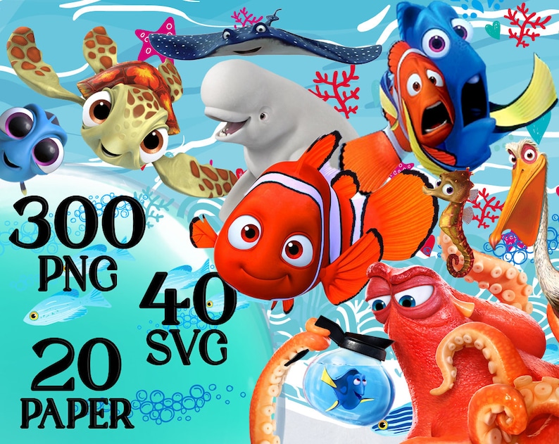 Finding Nemo Doryfinding Nemo Bundlefinding Nemo Svgfinding - Etsy