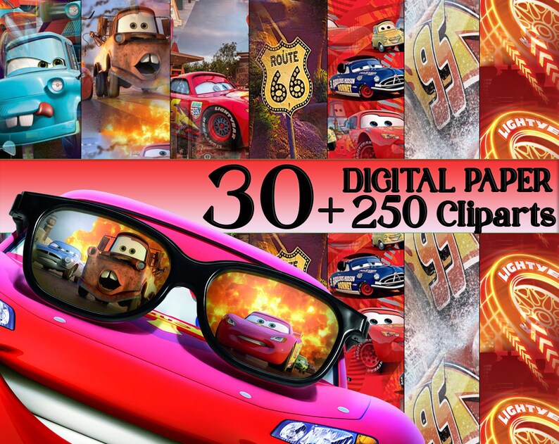 Cars Digital Paper and Clipartcars Digitalcars Pngcars Clip - Etsy