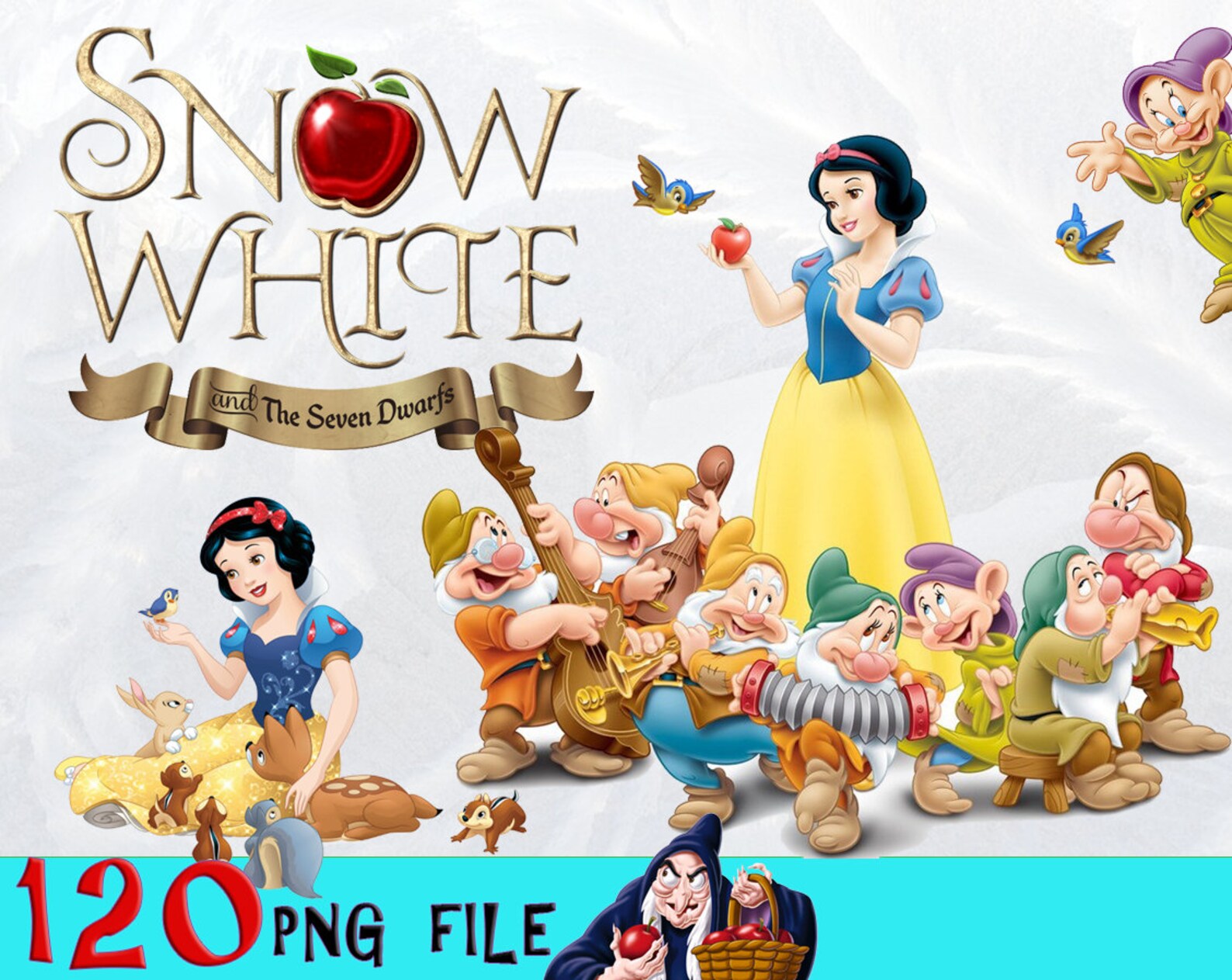 Snow Whitetransparent Backgroundsnow White - Etsy