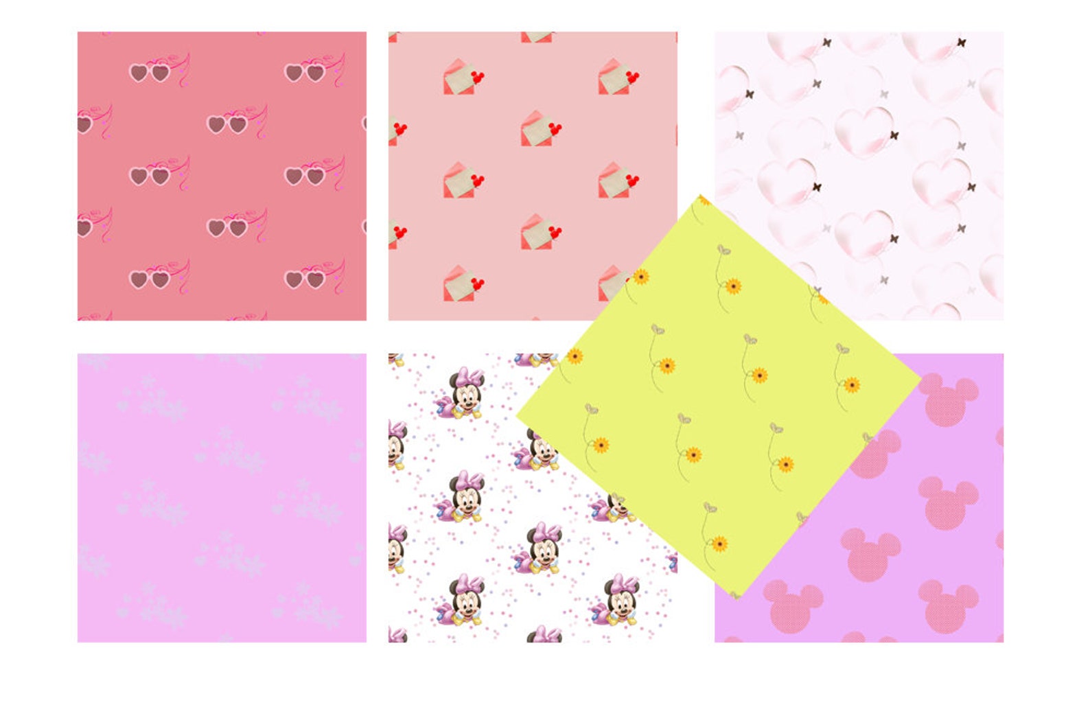 Minnie Mouse Digital Paper and Clipartminnie Mouse - Etsy