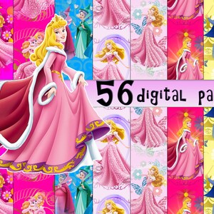 Sleeping Beauty Digital Papersleeping Beauty - Etsy