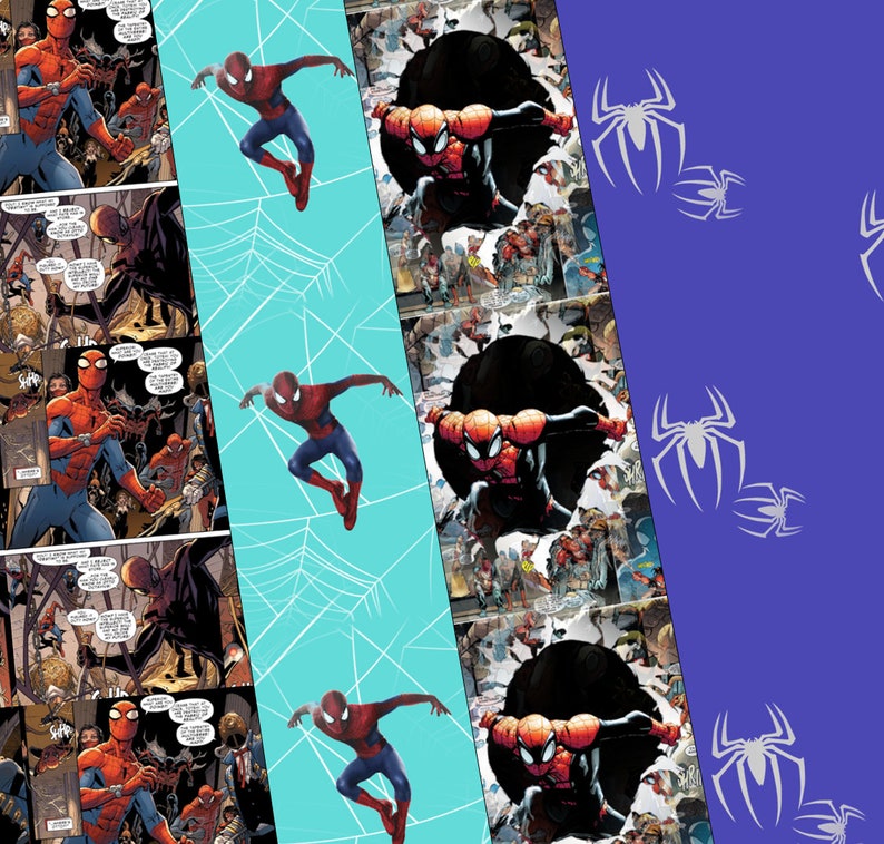 Spiderman Digital Paper and Clipartspiderman Png - Etsy