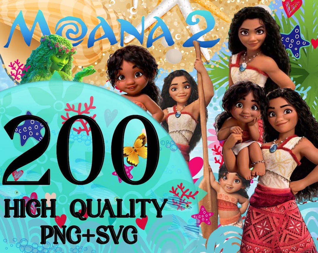 Buy Moana 2,moana 2 Clipart,moana 2 Svg,moana 2 Digital,moana Bundle ...