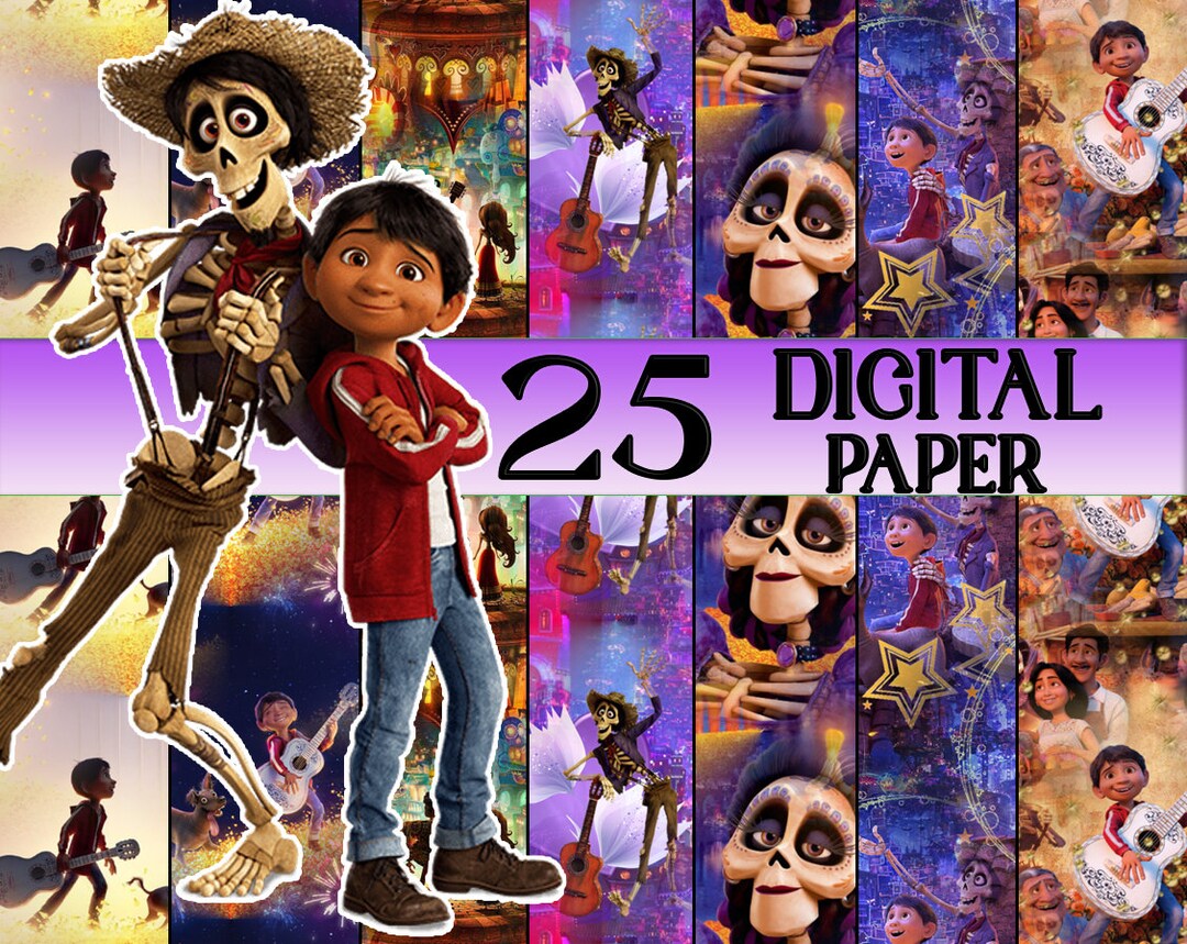 Coco Digital Paper,coco Bundle,coco Digital,coco Pictures,coco,coco Svg ...