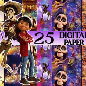 Coco Digital Paper,coco Bundle,coco Digital,coco Pictures,coco,coco Svg ...