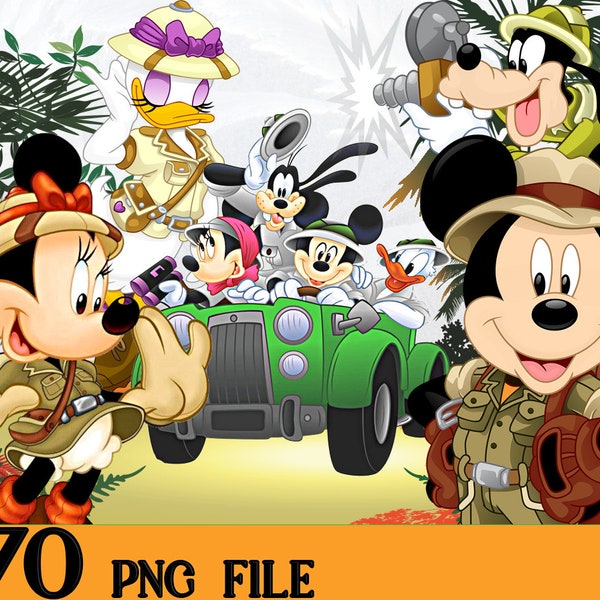 Mickey Mouse Jungle Safari Svg - Etsy