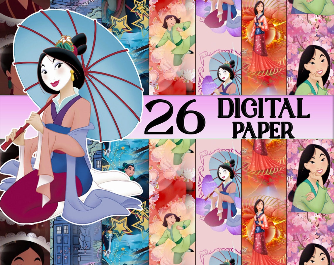 Mulan Digital Papermulan Imagesmulan Pngtransparent - Etsy