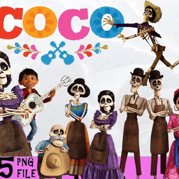 Coco Background Clipart - Etsy