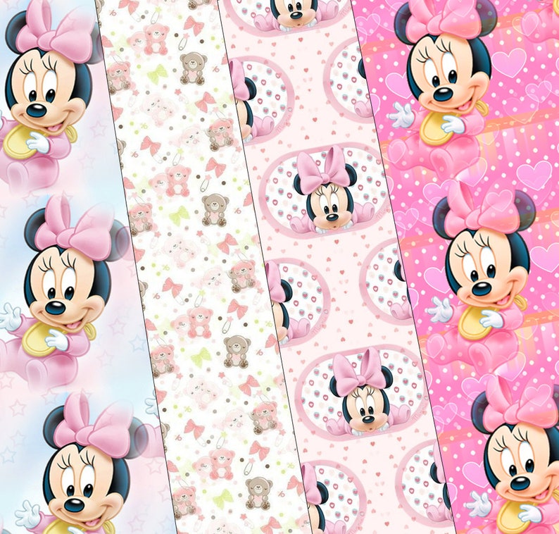 Baby Minnie Digital Paper and Clipartbaby Minnie - Etsy