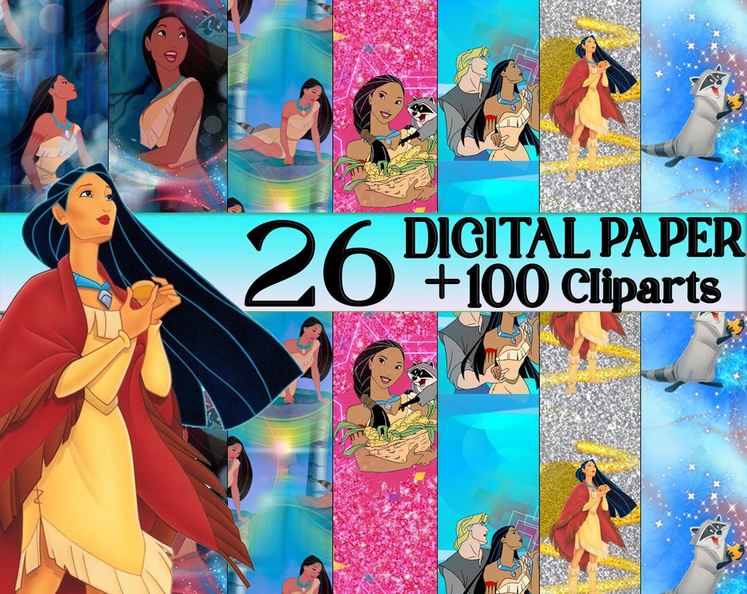 Pocahontas,pocahontas Digital Paper,pocahontas Png,pocahontas Clipart ...