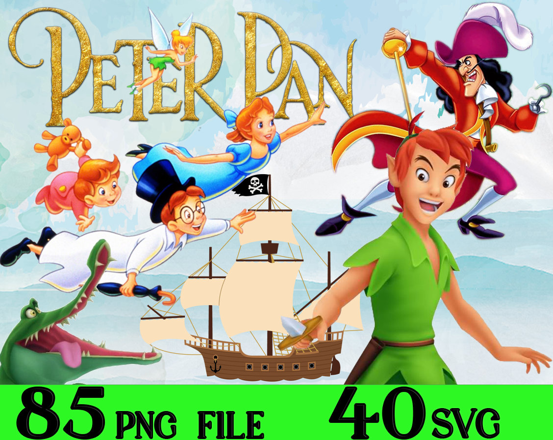 Disney Peter Pan Flying Clipart