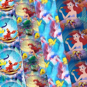 Little Mermaid Digital Paper,little Mermaid,little Mermaid Paper,little ...